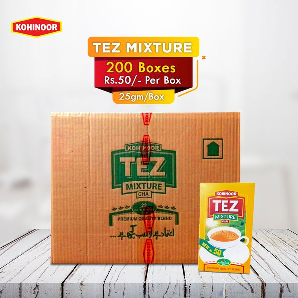 Tez Mixture Bundle | 200 Boxes | 25 GM each – Kohinoor Tea